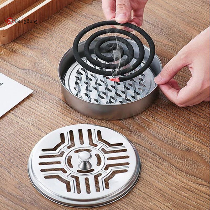 Abongbang แบบพกพายุง Coils ผู้ถือโรงแรมขนาดใหญ่โลหะ Repellent Rack ...