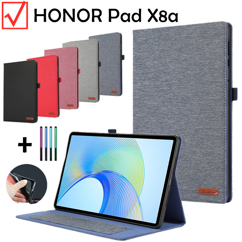สําหรับ HONOR Pad X8a NDL-W09 11.0 " 2024 กรณีหนังไมโครไฟเบอร์ TPU กัน ...
