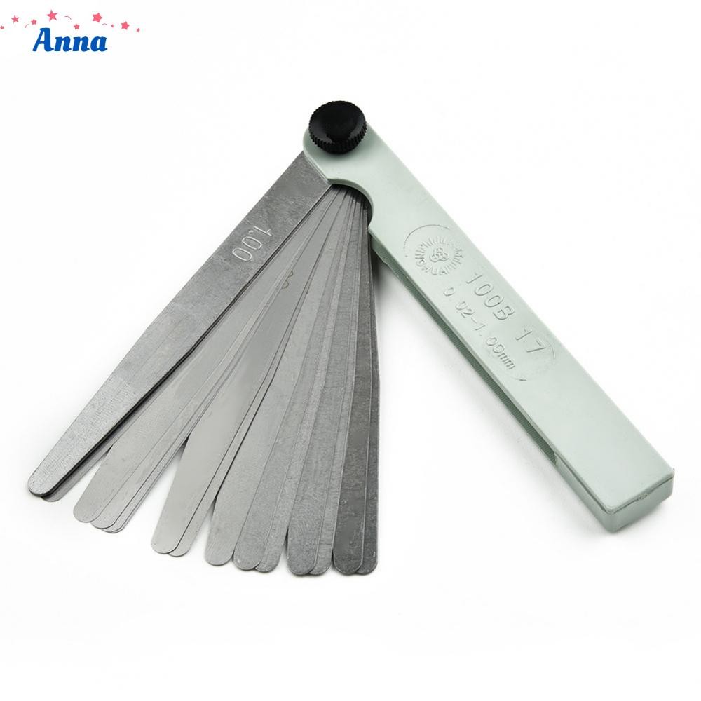 【Anna】Hot Spark Plug Gap Measuring Tool Valve Silver 17 Blade ...