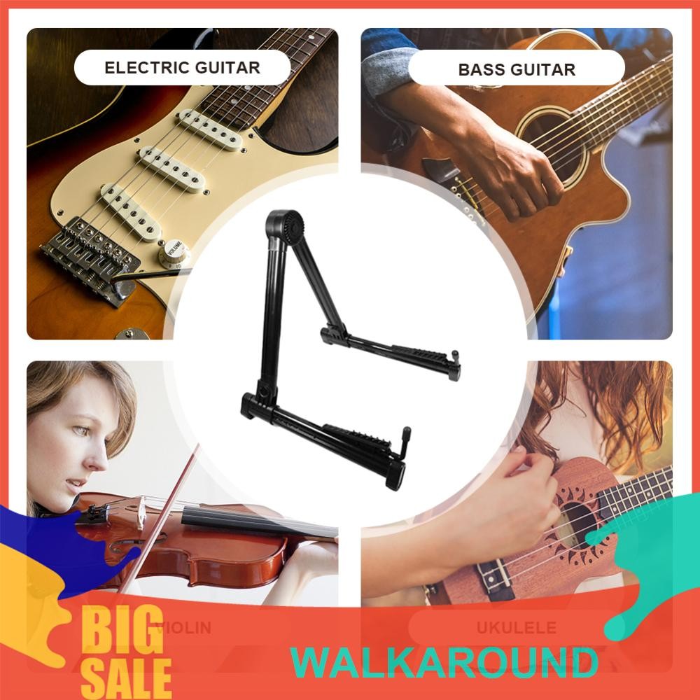 ชั้นวางกีตาร์แบบปรับได้ A-Frame Universal Bass Stand สําหรับ Ukulele ...