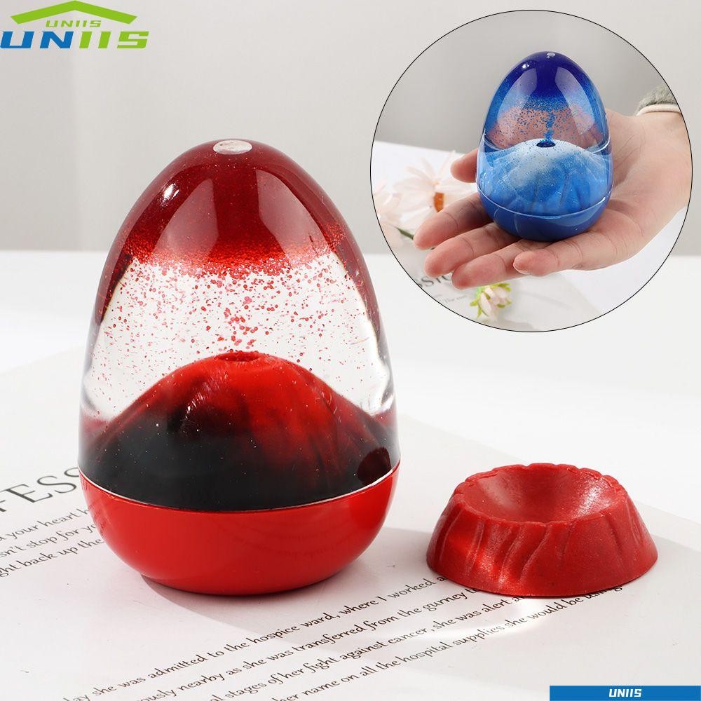 Uniis เครื่องประดับ Dynamic Oil Drop Crafts Volcano นาฬิกาทรายจับเวลา ...