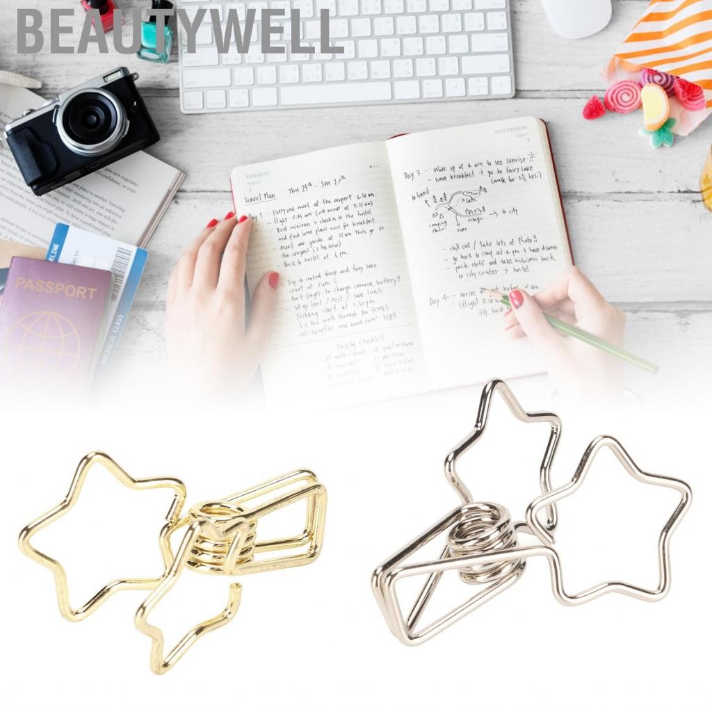 Beautywell Clips Clips Small Binder Star Shape Cartoon Strong Force ...