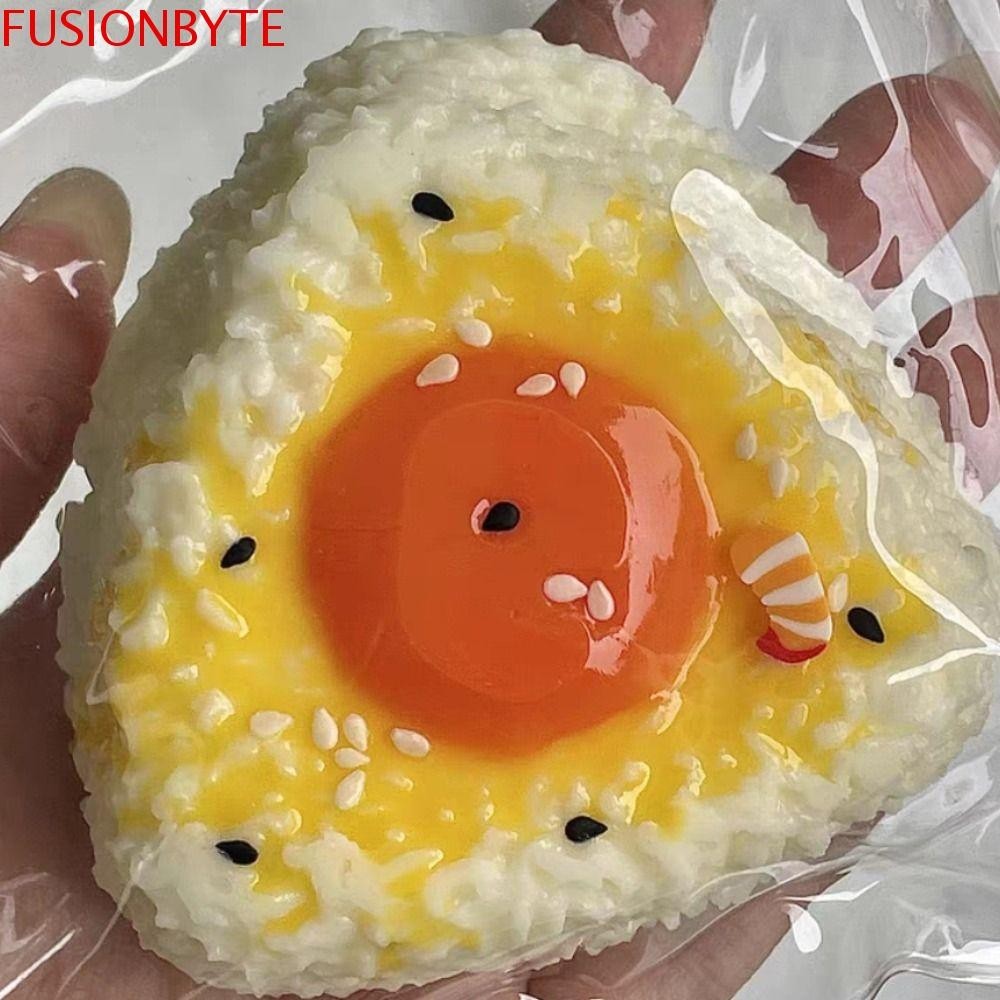 Fusionbyte เป็ดไข่บีบของเล่น,เป็ดไข่ซูชิข้าวบอลบีบประสาทสัมผัสของเล่น,สมจริงยืดบีบจําลองอาหาร ...