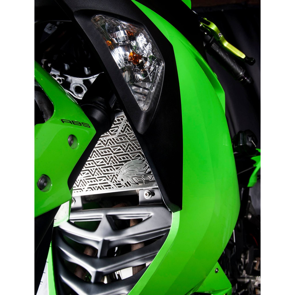 Leon การ์ดหม้อน้ำ สำหรับ Ninja250 Ninja300 Z250 Z300 อุปกรณ์ป้องกันหม้อน้ำ | Shopee Thailand