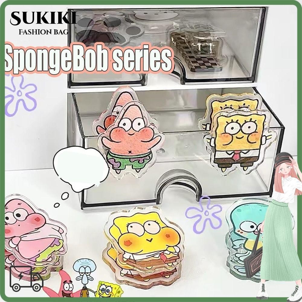 Sukiki SpongeBob คลิปอะคริลิค, เครื่องเขียน SpongeBob Photo Binder คลิป ...