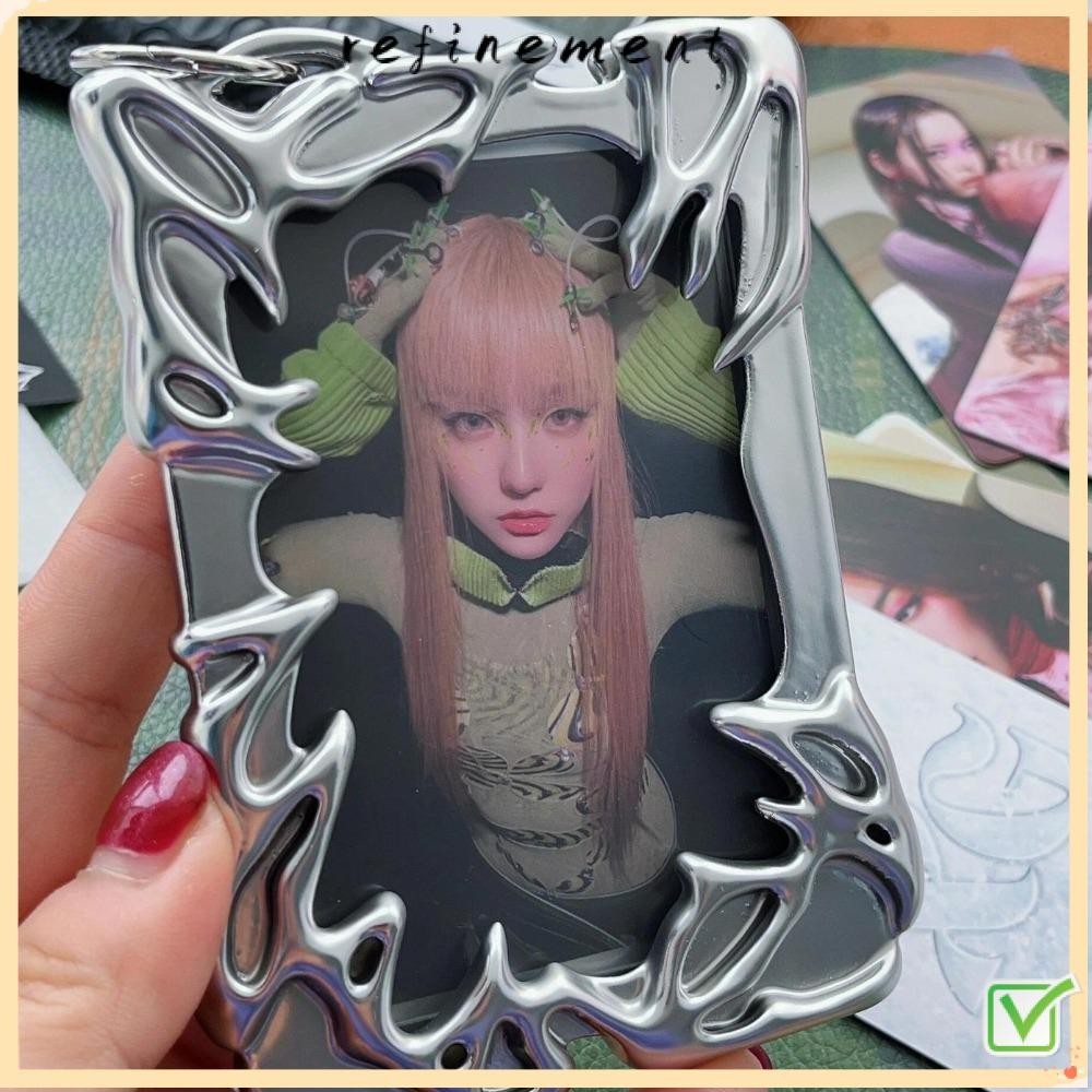 สะท้อนกลับ รูปผู้ถือบัตร,เงินโลหะสไตล์สร้างสรรค์โลหะเนื้อบัตรปก,ชุบด้วย ...