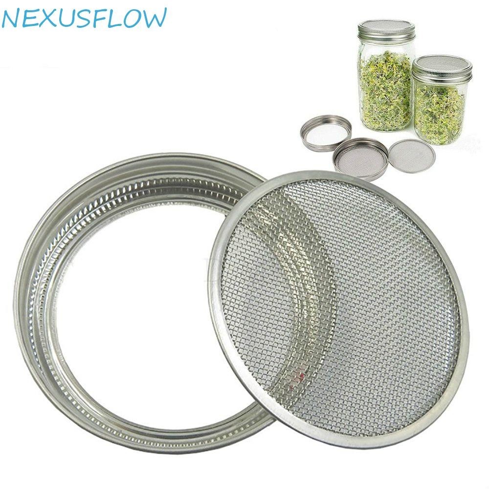 Nexusflow แตกหน่อฝาปิดกรองการงอกสําหรับ Mason Jar การปลูกเมล็ดสแตนเลส | Shopee Thailand