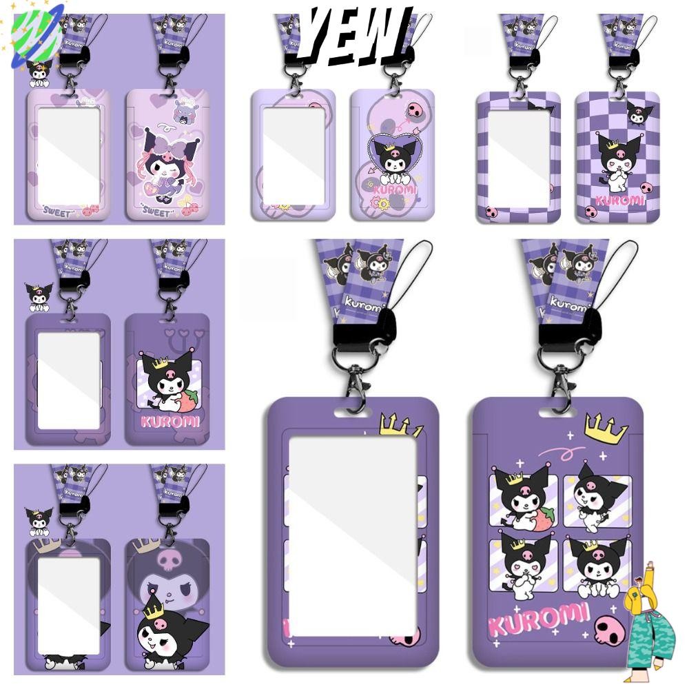 Yew Campus Card , PVC กันน้ํา Kuromi Card Holder Badge, น่ารักการ์ตูน ...