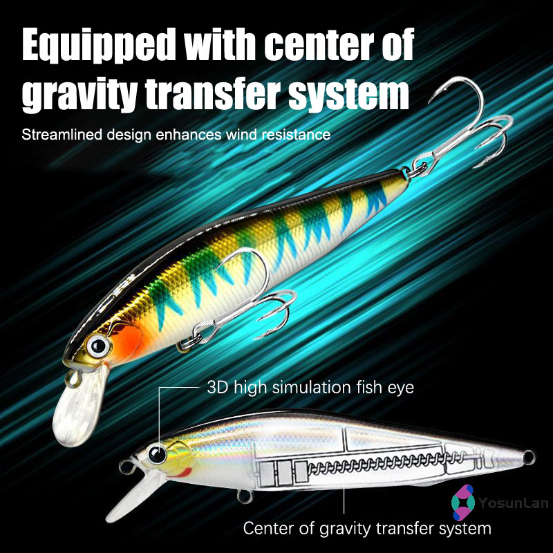 Yosunlan] Luya Bait Fresh Water Fishing Gear Far Silver Fish Cocky ...