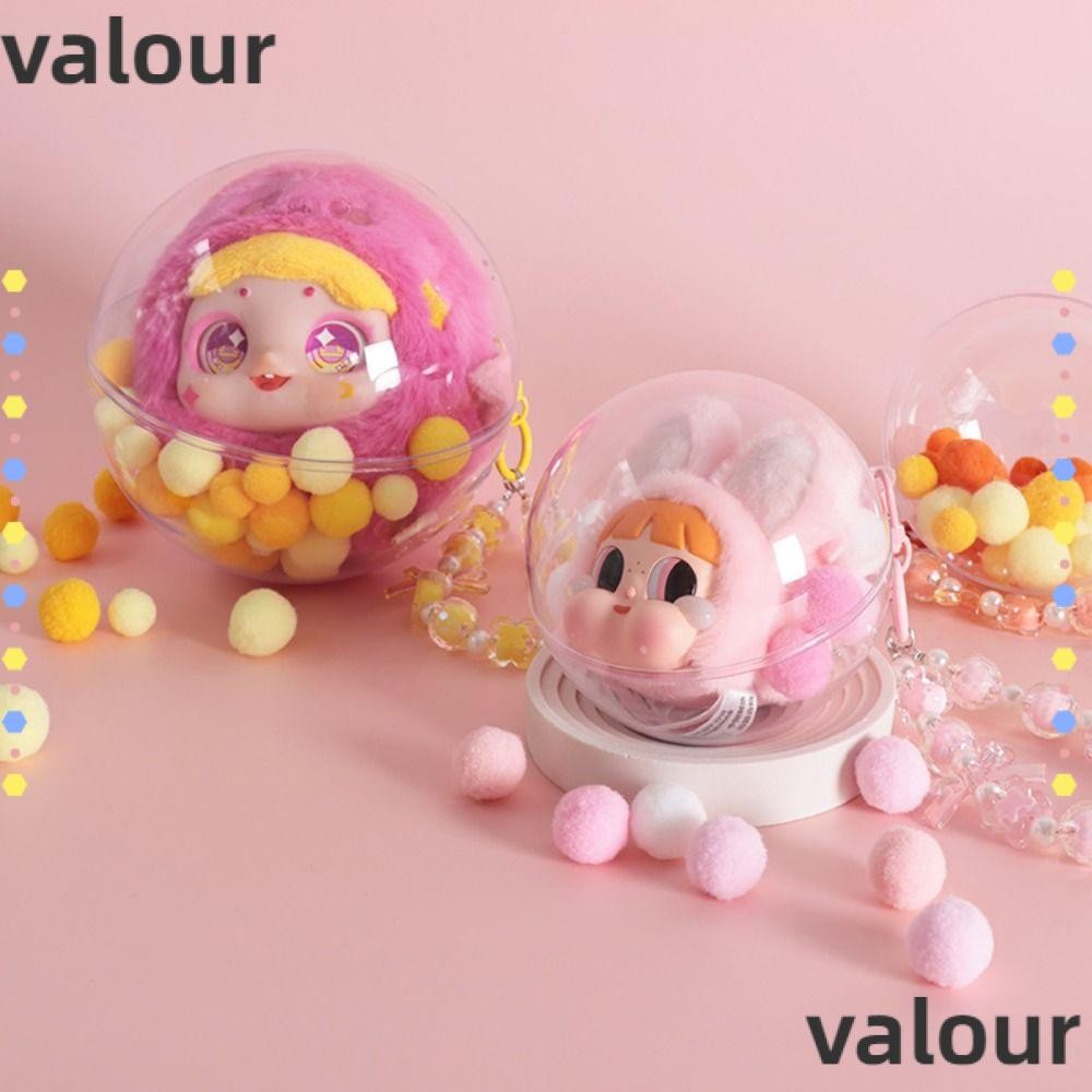 Valour Doll Outdoor Ball, PVC Labubu Doll Display Box, Kawaii พวงกุญแจ ...