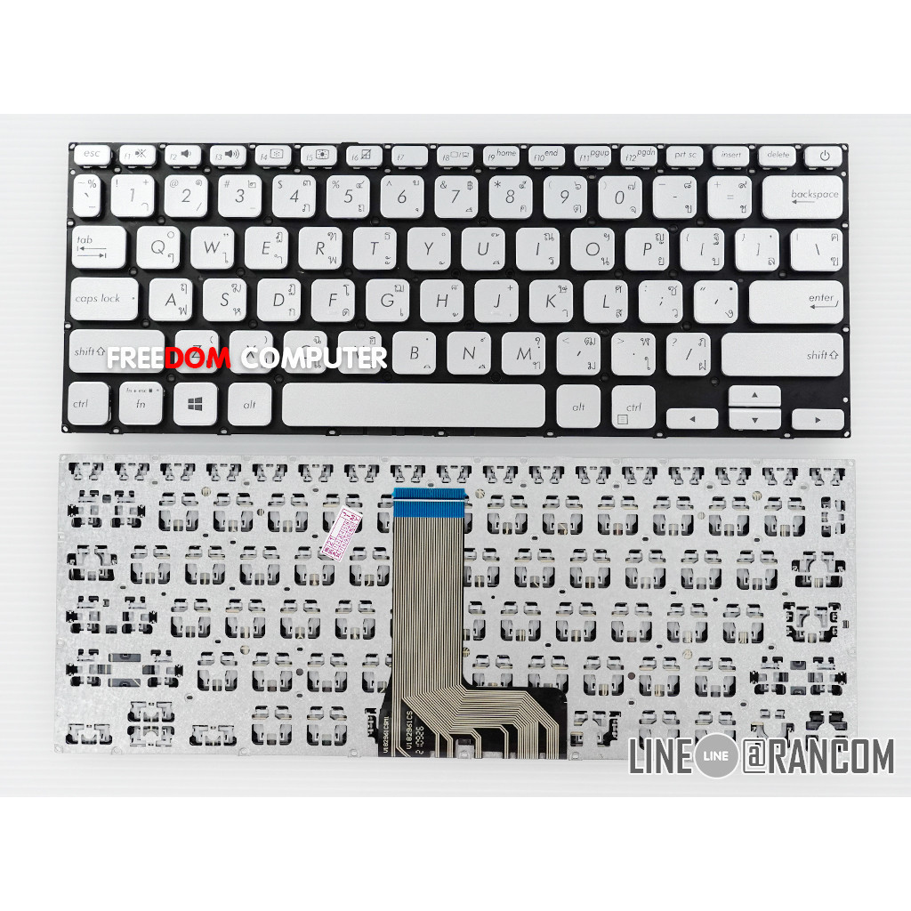 คีย์บอร์ด ASUS Vivobook X412F X412FA X412U X412UB X412UA X412D X412 (สี ...