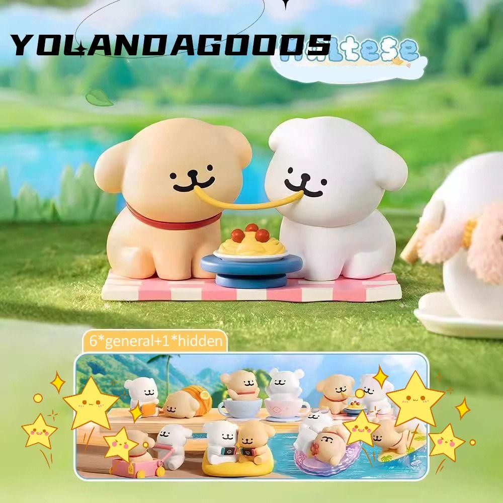 กล่อง YOLA, Happy Snuggling Series กล่องลูกสุนัขสายมอลตา, ของตกแต่งตั้ง ...