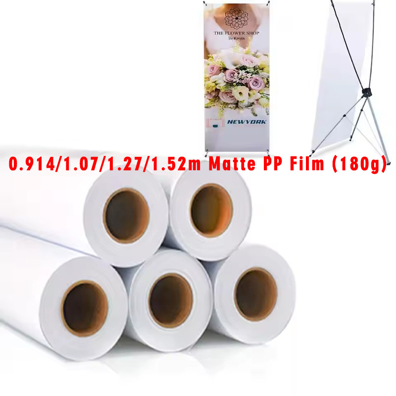 High Quality Matte PP Film Paper Sticker Roll 0.914/1.07/1.27/1.52m ...