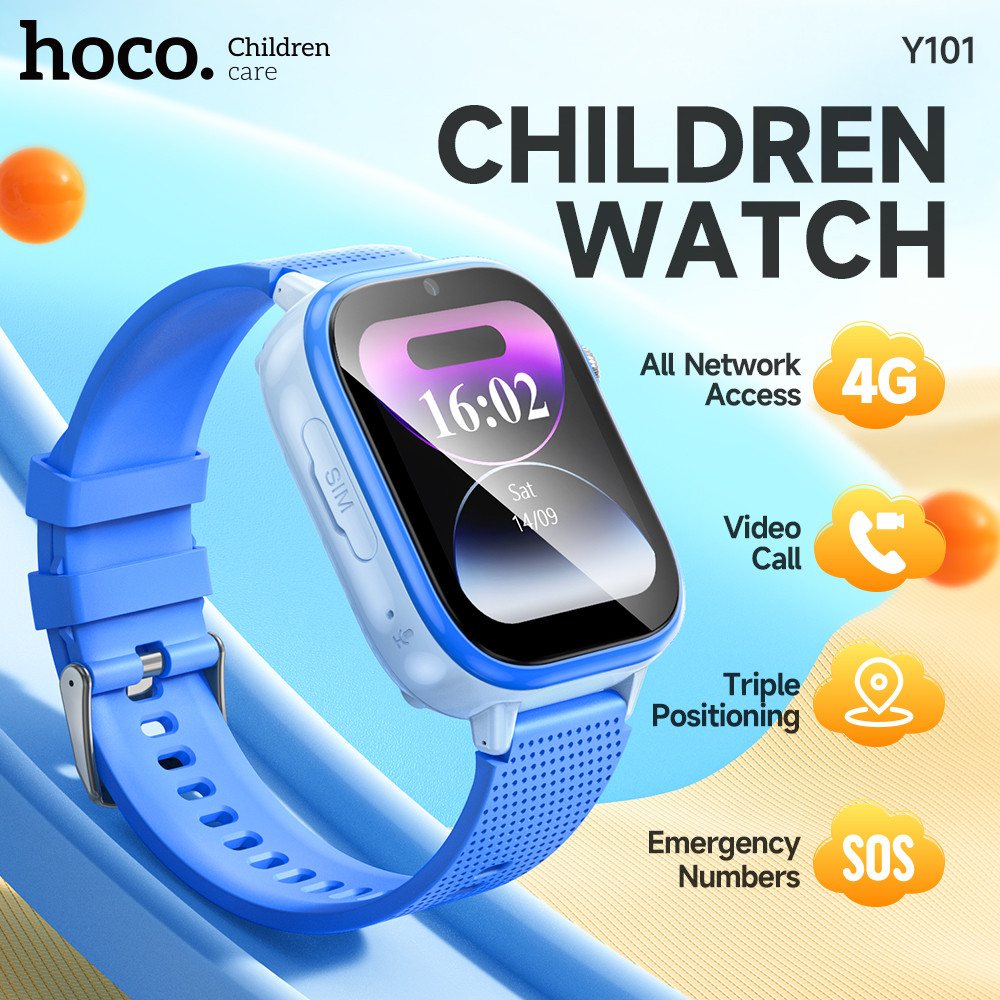 สมาร์ทวอทช์สำหรับเด็ก HOCO Y101 Smart watch รองรับการโทร กันน้ำ หน้าจอ 1.83 นิ้ว 2.5D ความ ...