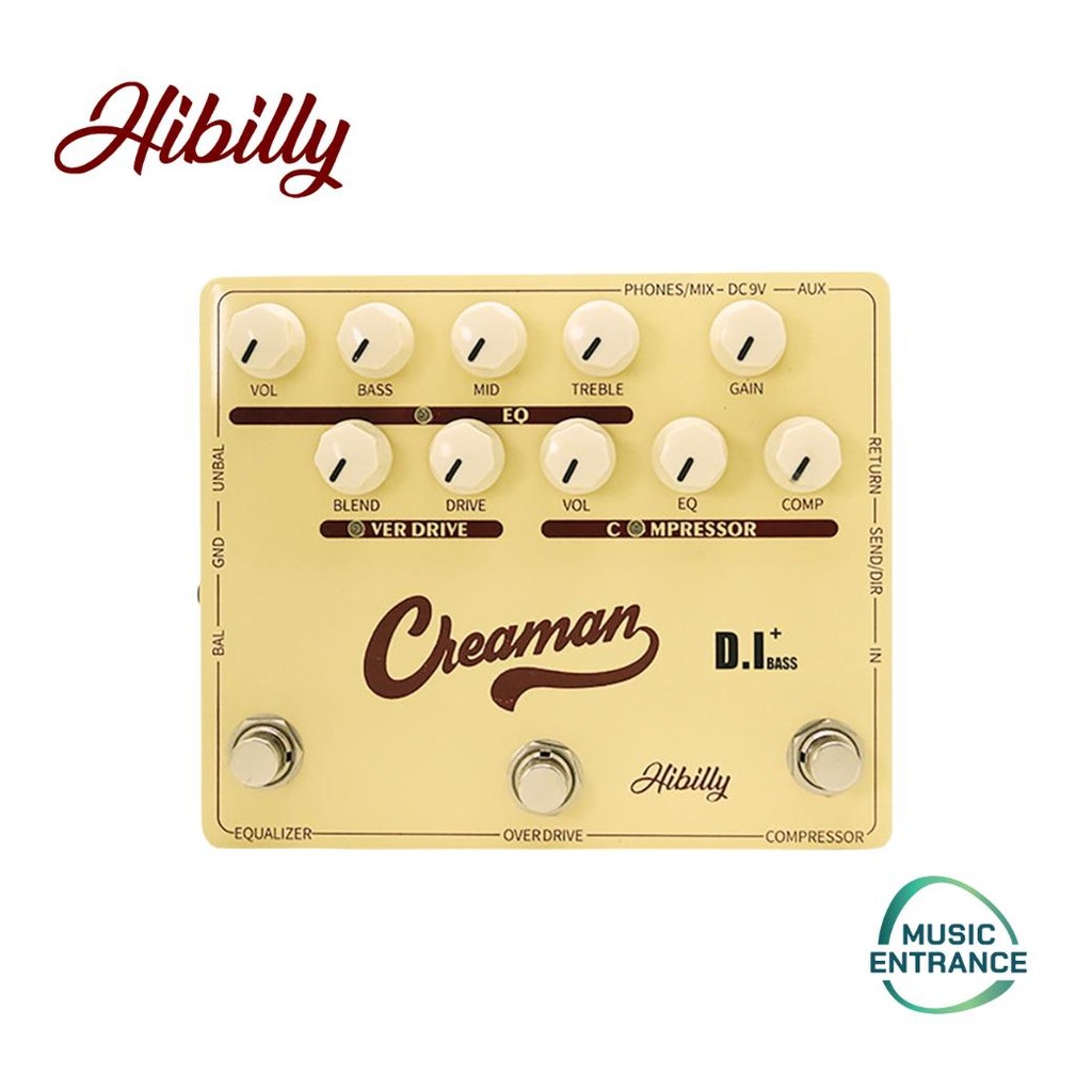 Hibilly Creaman Bass D.I เอฟเฟคเบส มีเอฟเฟค EQ/Overload/compression ...