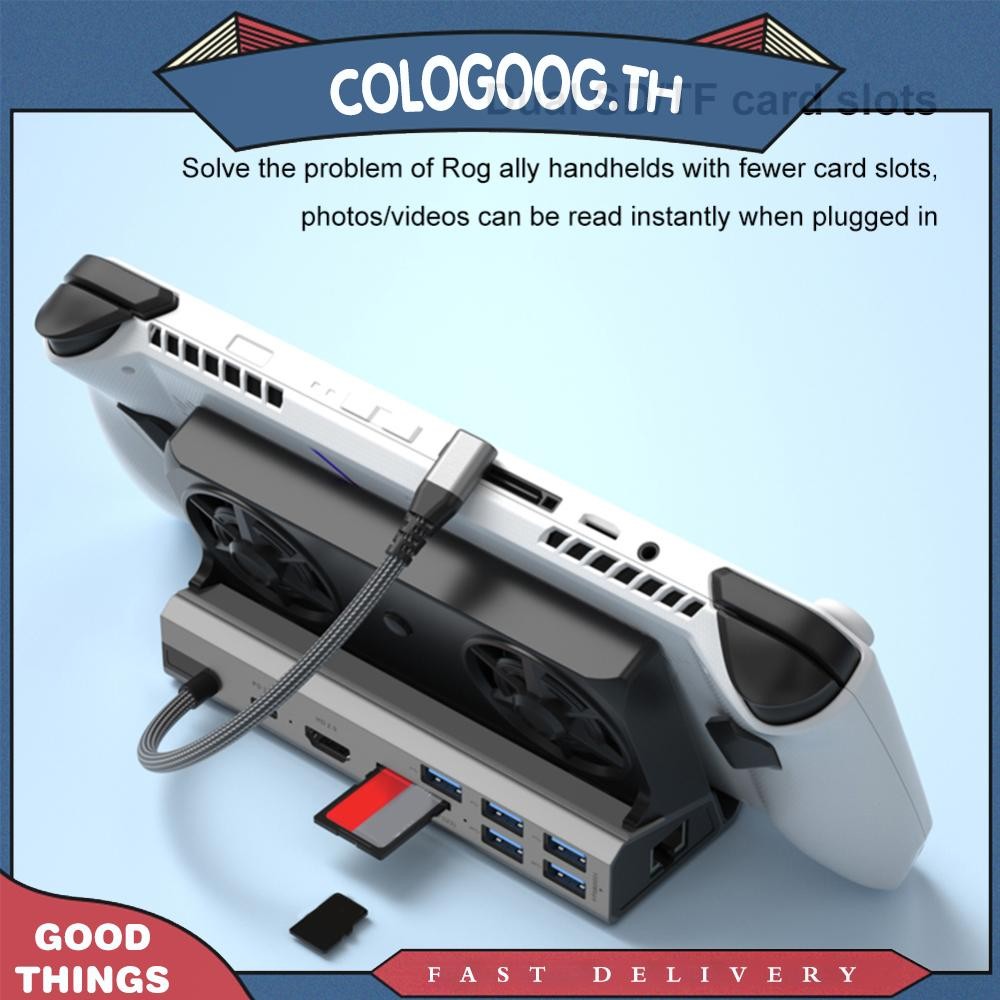[colog.th] Dock Console Hub 4K 60Hz Dock Stand Type C USB 3.0 2.0 PD ...