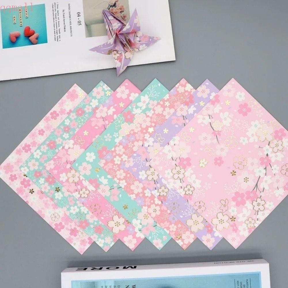 Qqmall Origami paper Handcraft สีชมพูความคิดสร้างสรรค์การออกกําลังกาย ...