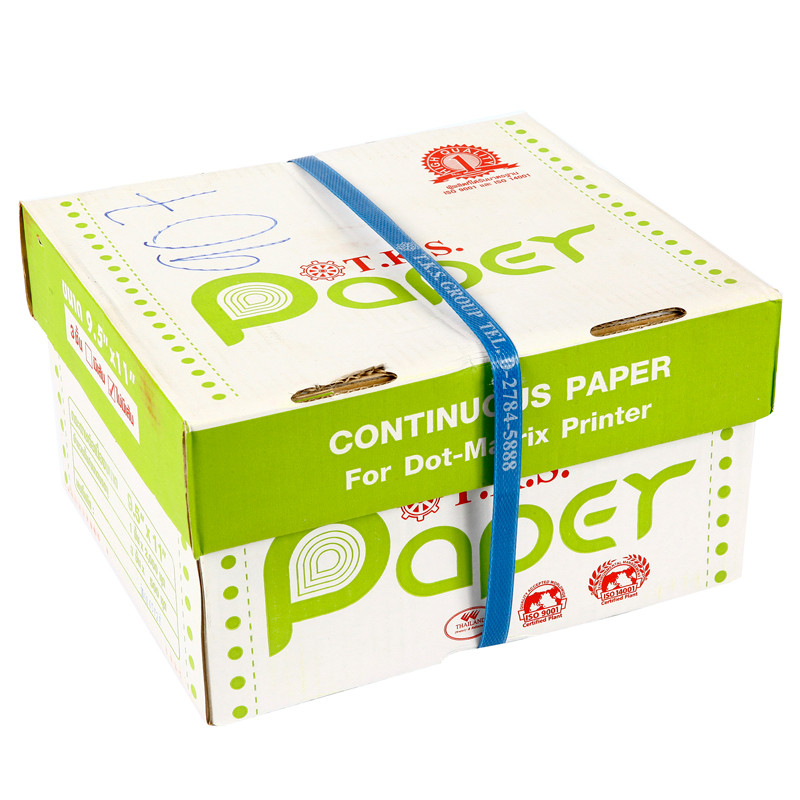 T.K.S. กระดาษต่อเนื่อง ไม่มีเส้น ขนาด 9.5x11 นิ้ว 3 ชั้น แพ็ค 500 ชุด ...