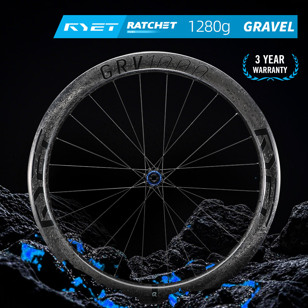RYET 1280g กรวดคาร์บอน Wheelset 52T เซรามิค Ratchet Hub Pillar ...