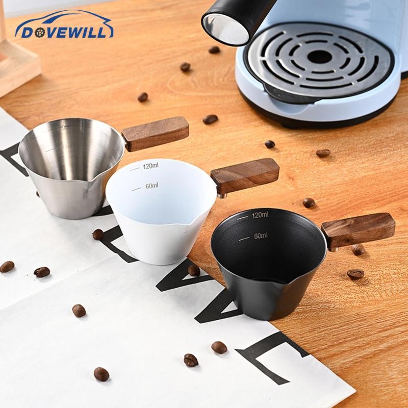 [Dovewill] สแตนเลสเอสเปรสโซคัพเหยือกตวงกาแฟ เหยือกนมกาแฟพร้อม | Shopee Thailand