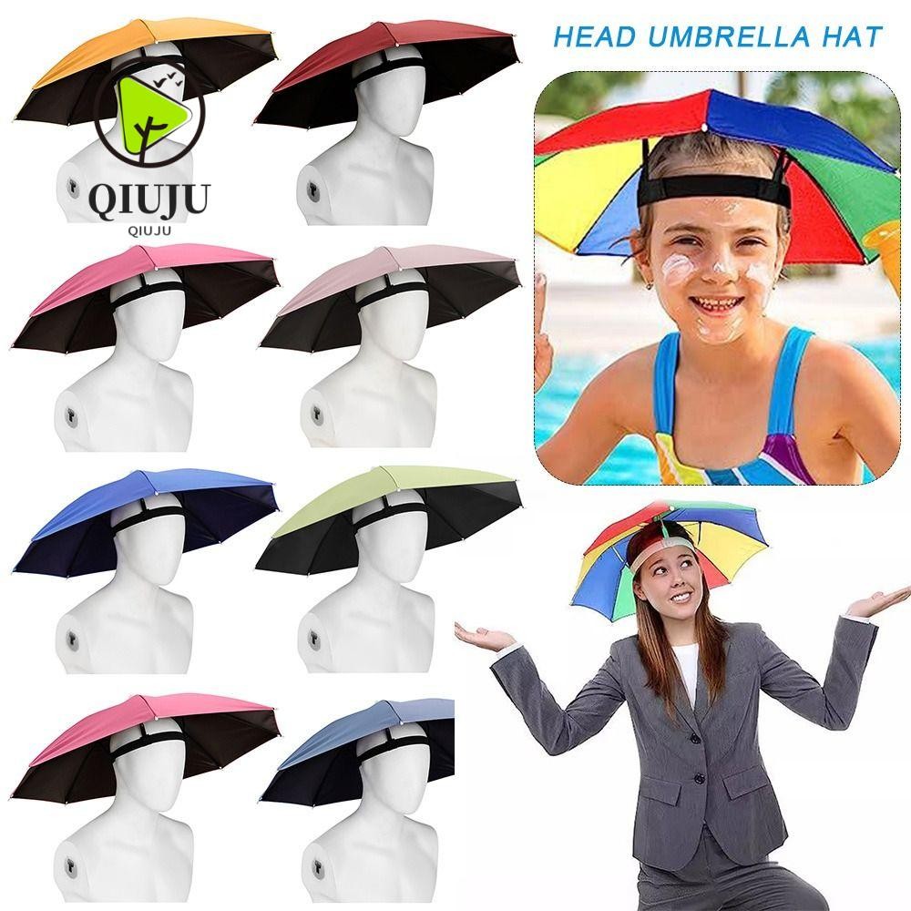 หมวกร่มหัว Chuju กันฝนและลม พร้อมฟังก์ชันบังแดด พกพาสะดวก | Shopee Thailand