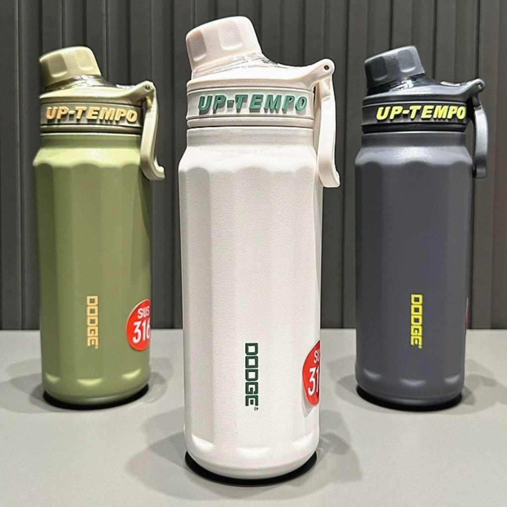 DODGE กระบอกน้ำเก็บอุณหภูมิ หูหิ้วแข็งแรง ได้ทั้งน้ำร้อนน้ำเย็น SUS316 ขนาด 520ml , 670ml ...