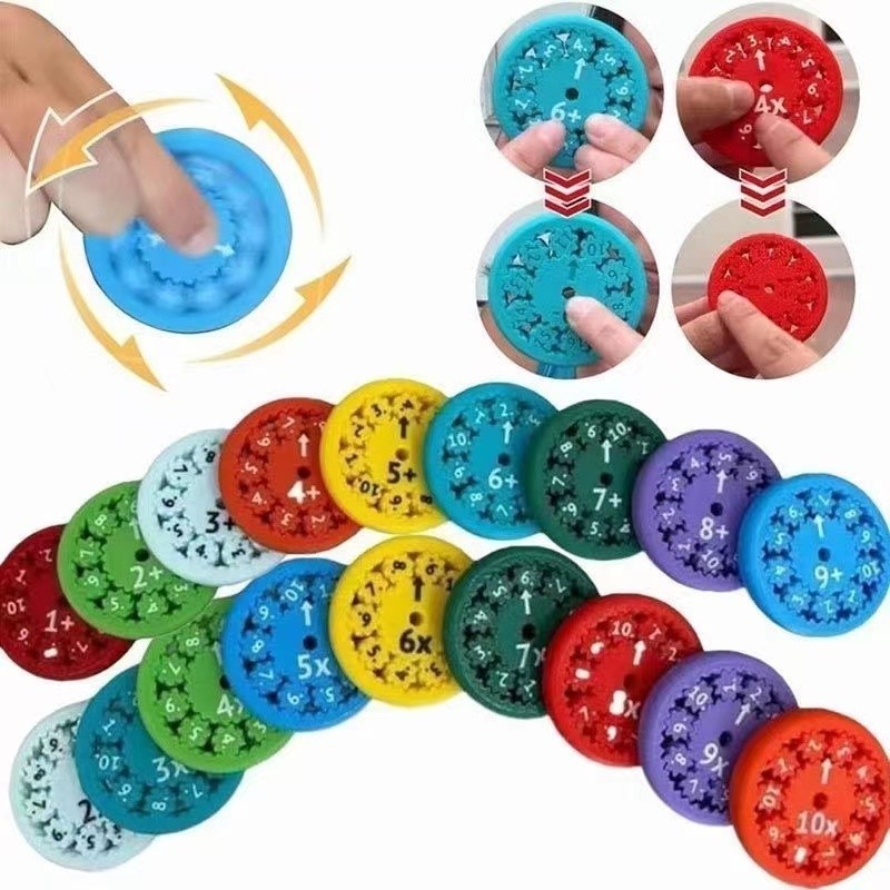 คณิตศาสตร์ Fact Fidget Spinners การเรียนรู้เลขคณิตการศึกษา Spinning ...