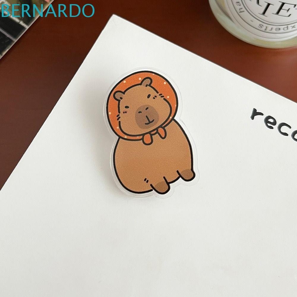 Bernardo อะคริลิค Capybara Pin, Breastpin น่ารัก Capybara เข็มกลัด ...