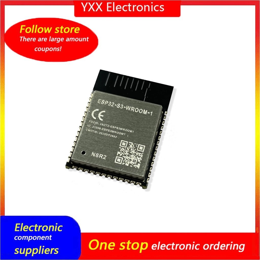 Esp32-s3-wroom-1-n16r8/n8r2 32-Bit Dual-Core MCU โมดูล Wi-Fi+บลูทูธ 5.0 ...