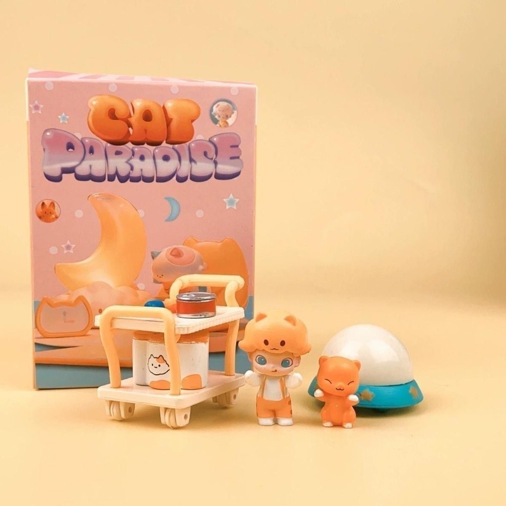P POPMART DIMOO DIMOO Cat Paradise Series Mystery Box รูปของเล่นอิน ...