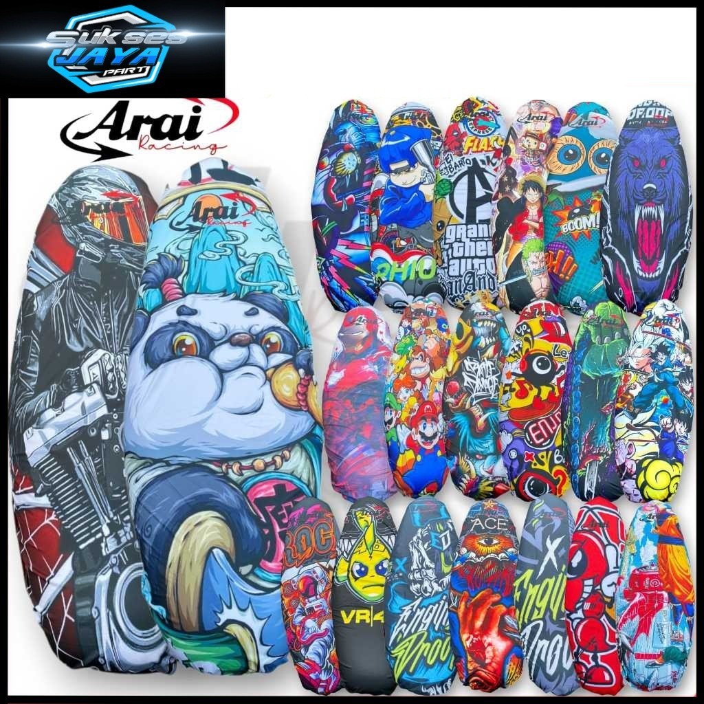 Arai ที่หุ้มเบาะรถจักรยานยนต์ขนาดจัมโบ้คลุมทั้งหมดฝาครอบที่นั่งกันน้ํา ...