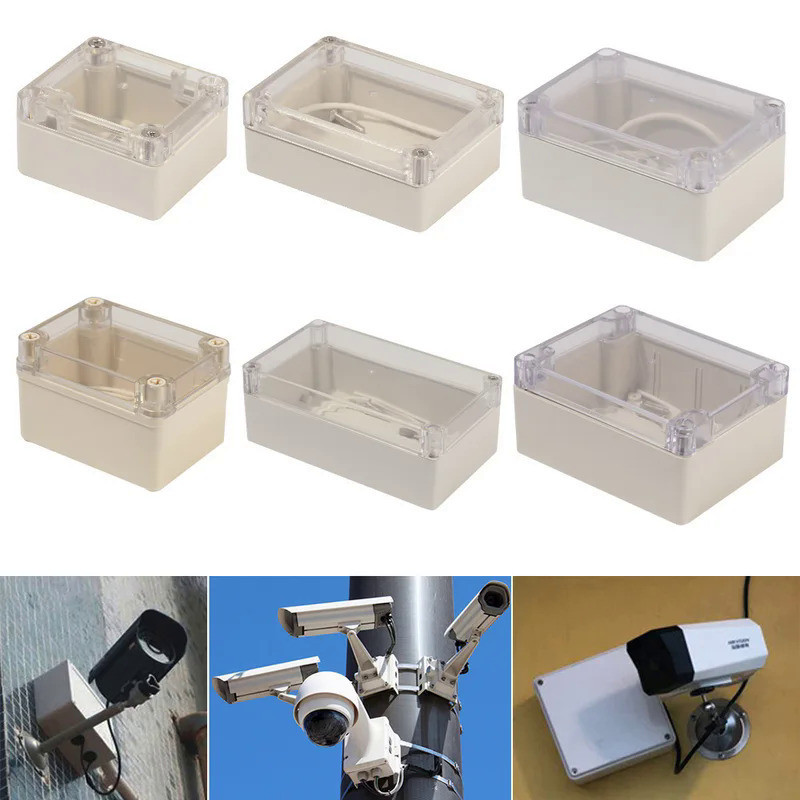 Waterproof Plastic Junction Box Transparent Cover Enclosure Electronic ...