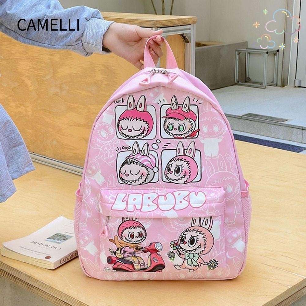 Camelli Labubu Backpack, POP MART กระเป๋านักเรียนความจุขนาดใหญ่ ...