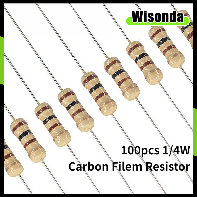 20pcs Carbon Film Resistor 1W 5% 1R-1M 1.5/2/10/20/51/100/150/360/510R ...