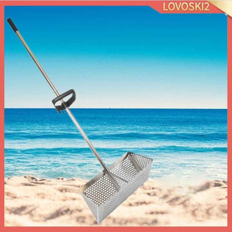 [Lovoski2] Ergonomic Handle Beach Rake Sand Sifter น้ําหนักเบาตะกร้า ...