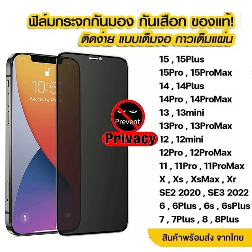 (IP 16 Pro Max) ฟิล์มกันมอง PET iPhone 16 16Pro 16Plus 16Promax 16 15 14 13 12 11 Pro Plus ...