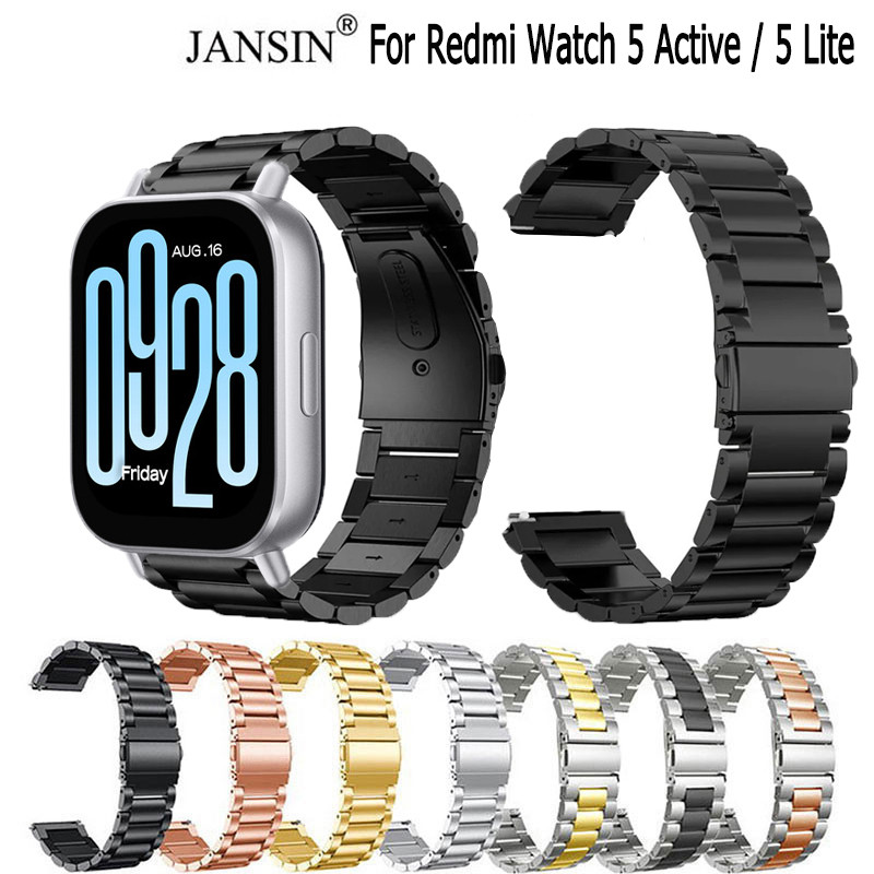 Redmi Watch 5 Active 5 Lite สายนาฬิกาสายนาฬิกาสแตนเลสสําหรับ Redmi ...