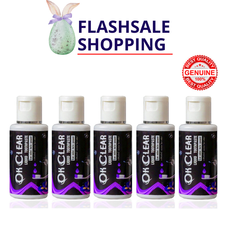 [5 ขวด] ยาสีฟันโอเคเคลียร์ ชนิดน้ำปากสะอาด OK Clear Liquid Toothpaste ...