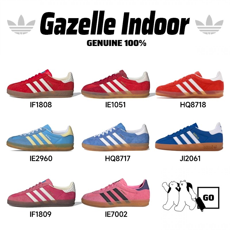 [ของแท้100%] Adidas originals Gazelle Indoor (IF1808) (IE1051)(HQ8718 ...