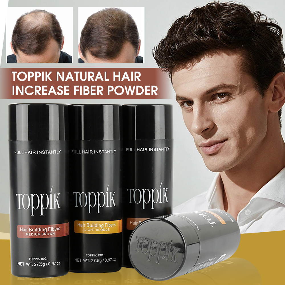 27.5g Toppik Natural Hair Boosting Fiber Powder Hair Loss Building Fiber Applicator สเปรย์ ...