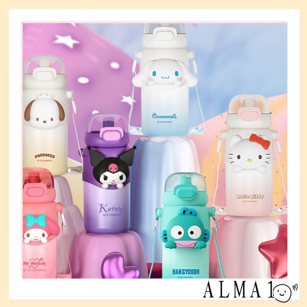 ขวดน้ํา ALMA, 316 สแตนเลส Hello Kitty Kuromi ถ้วยฉนวนสูญญากาศ, แบบพกพา ...