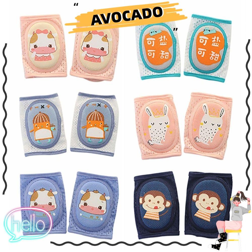 Avocar แผ่นรองเข่าเด็ก, ผ้าฝ้ายยืดหยุ่นโพลีเอสเตอร์เด็กวัยหัดเดินคลาน ...