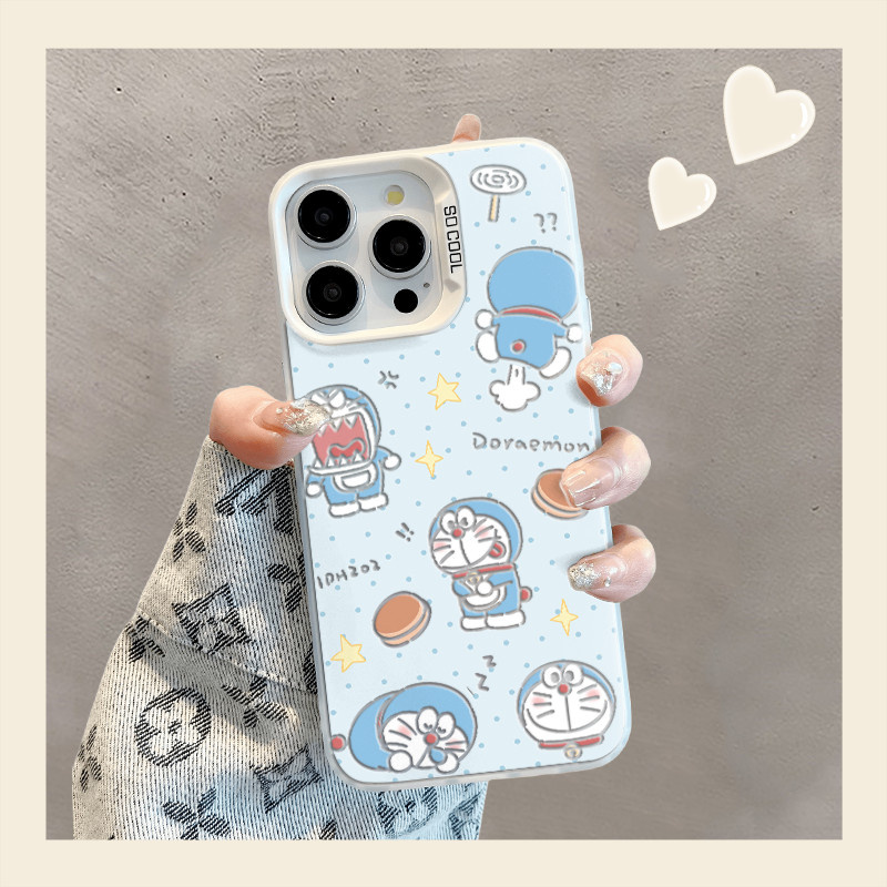 Blue DORAEMON สำหรับ iPhone 16 15 14 13 12 11 Pro Plus MAX x XR XS MAX ...