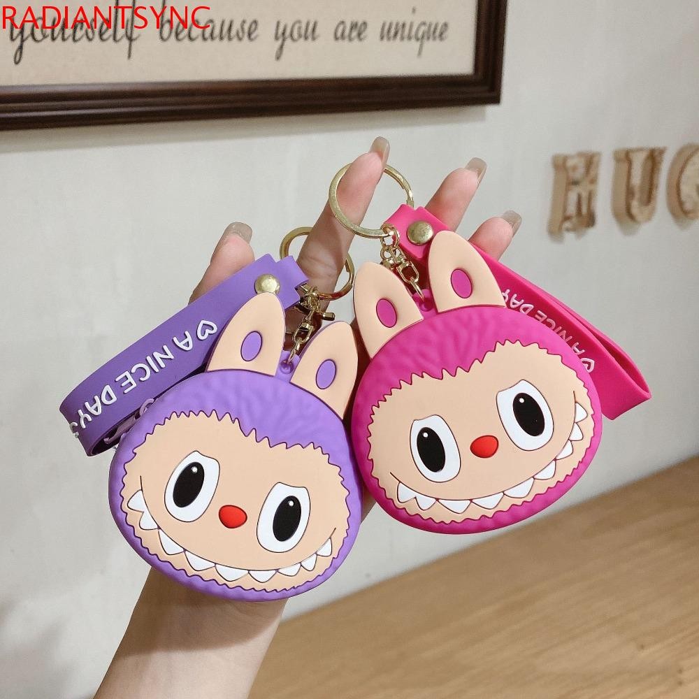 Radiantsync Labubu พวงกุญแจ, กระเป๋าอะนิเมะอุปกรณ์ต่อพ่วง Labubu Zero กระเป๋าสตางค์, Kawaii โลหะ ...
