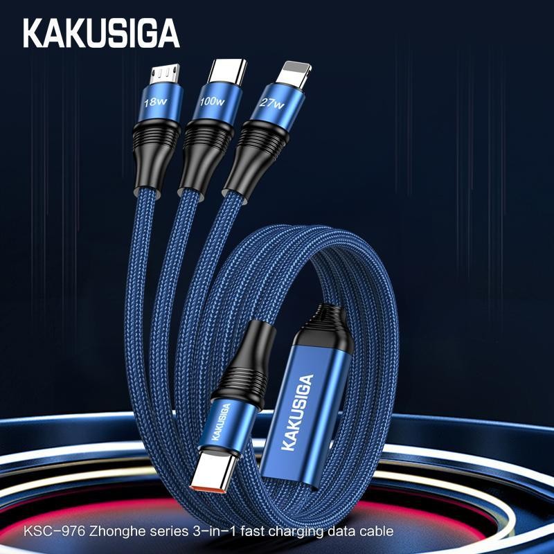 KSC-976 ZHONGHE quick charging cable(3 in 1) | Shopee Thailand
