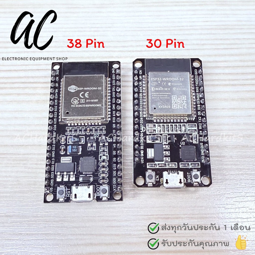 ESP32 WiFi Node32s ESP-32 ESP-32S NodeMCU Bluetooth Dual Cores รุ่น 30 ...