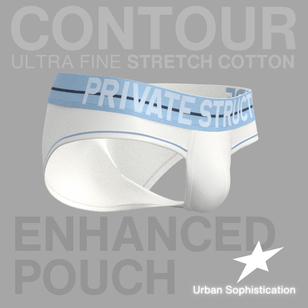 ชุดชั้นในชายโครงสร้างส่วนตัว MO-lite Contour Brief Seluar Dalam Lelaki ...