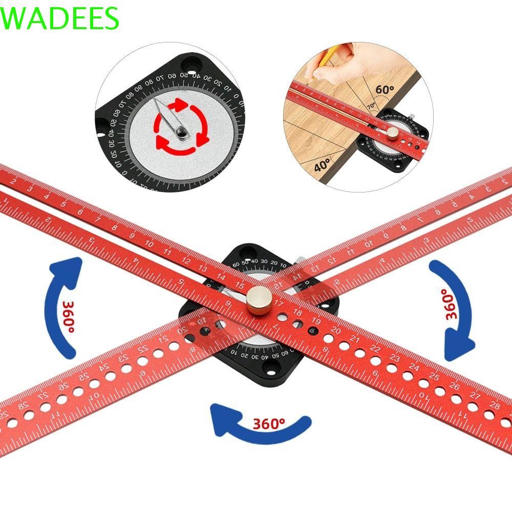 วดี ไม้บรรทัดหมุนมุมเข็มทิศ ปรับได้ 360° มุมอลูมิเนียมงานไม้ Precision Scriber, Marking ไม้ ...