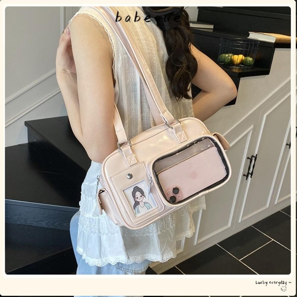 BABY QUEEN Ita กระเป๋าสะพายข้าง PU น่ารัก ความจุขนาดใหญ่ พร้อมป้าย.BADGE | Shopee Thailand