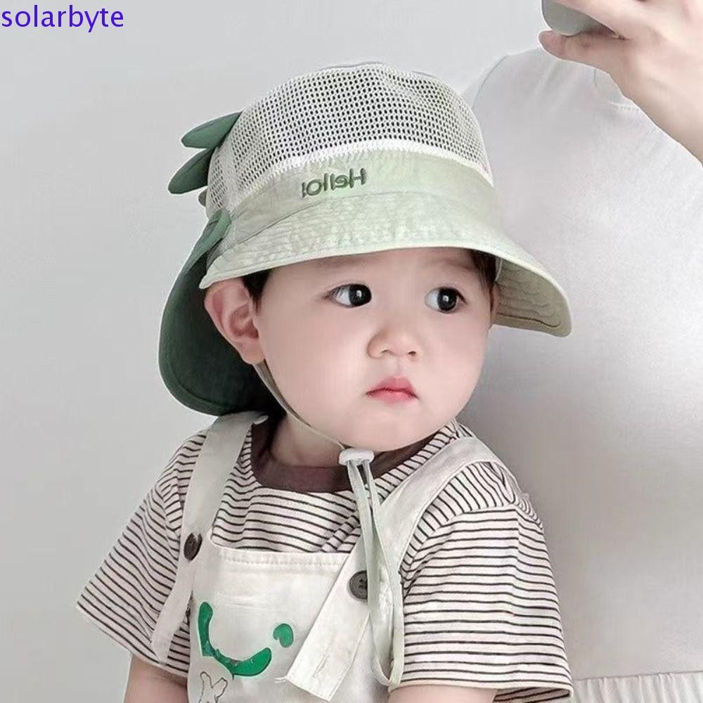 หมวกการ์ตูนสัตว์ Solarbyte สำหรับเด็กผู้ชาย แบบหมวกชาวประมง ตาข่ายแห้งไว กัน UV ระบายอากาศได้และ ...